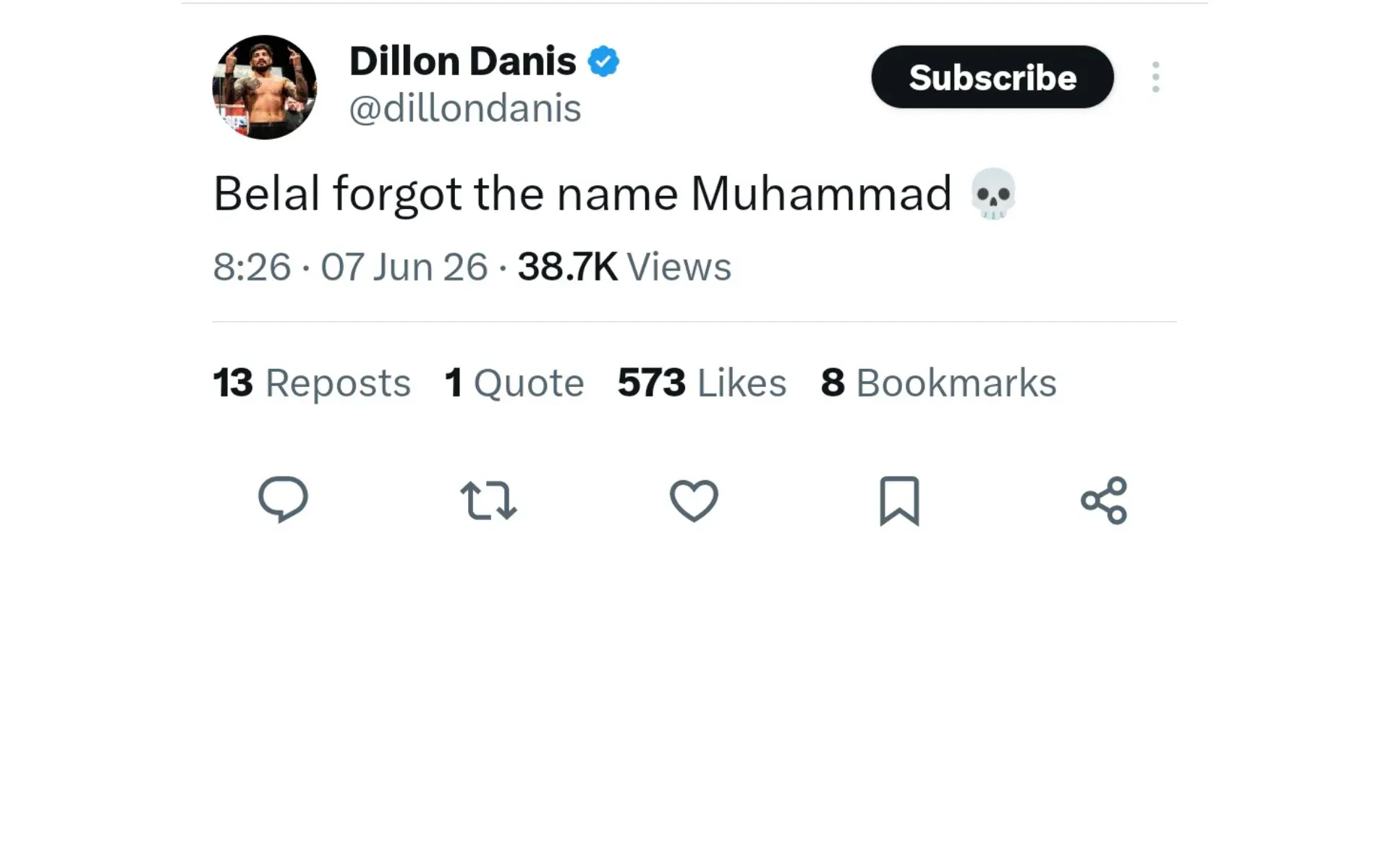 Dillon Danis jibes at Belal Muhammad after his defeat to Gabriel Bonfim ...
