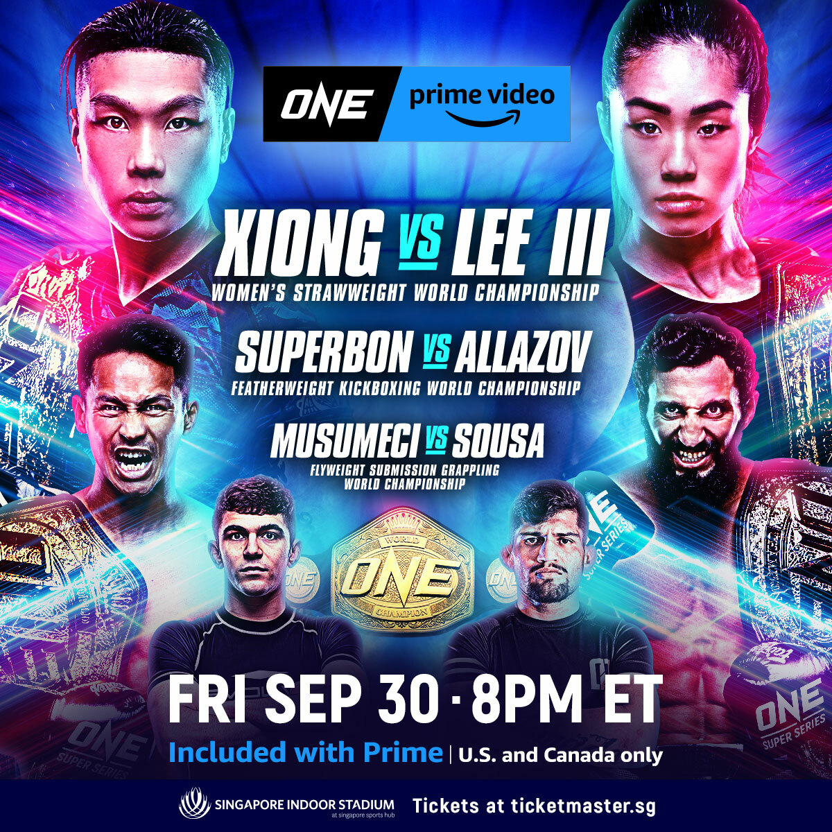 ONE Announces Loaded Cards For ONE 161, ONE On Prime Video 2 - MMASucka