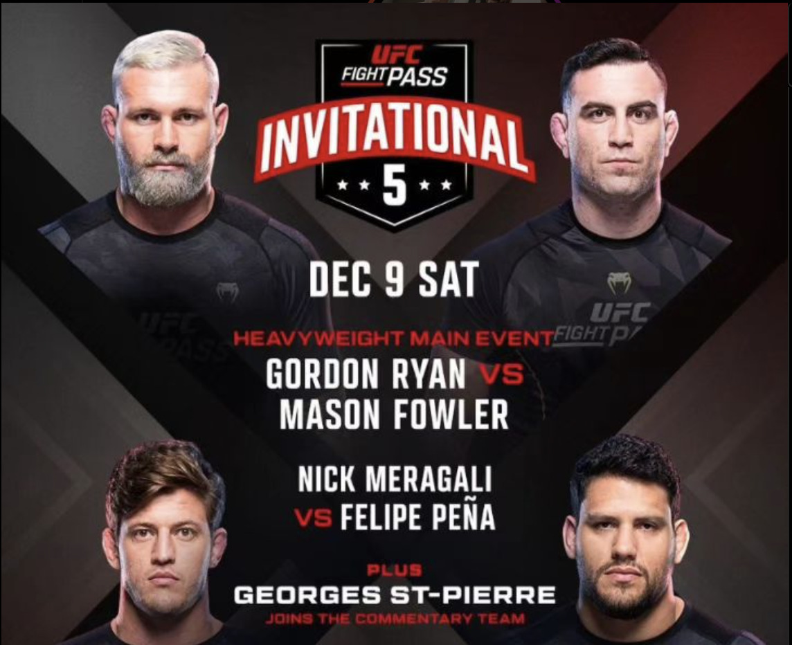 Gordon Ryan Match-up Announced For UFC Fight Pass Invitational 5 - MMASucka