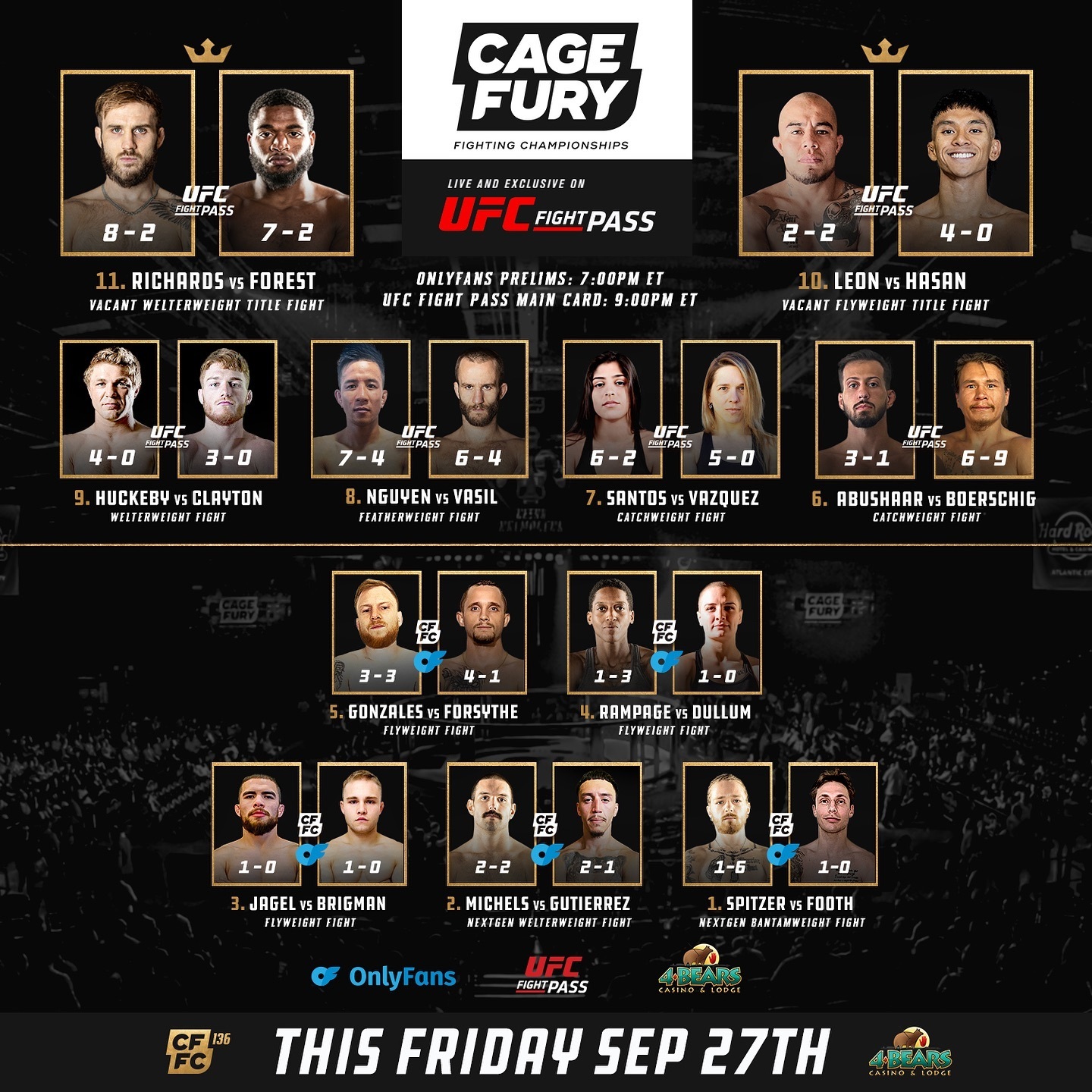 CFFC 136 Results - MMASucka